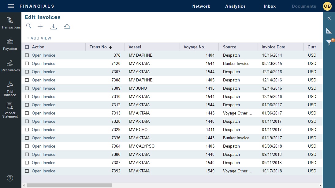 IMOS - Edit Invoices